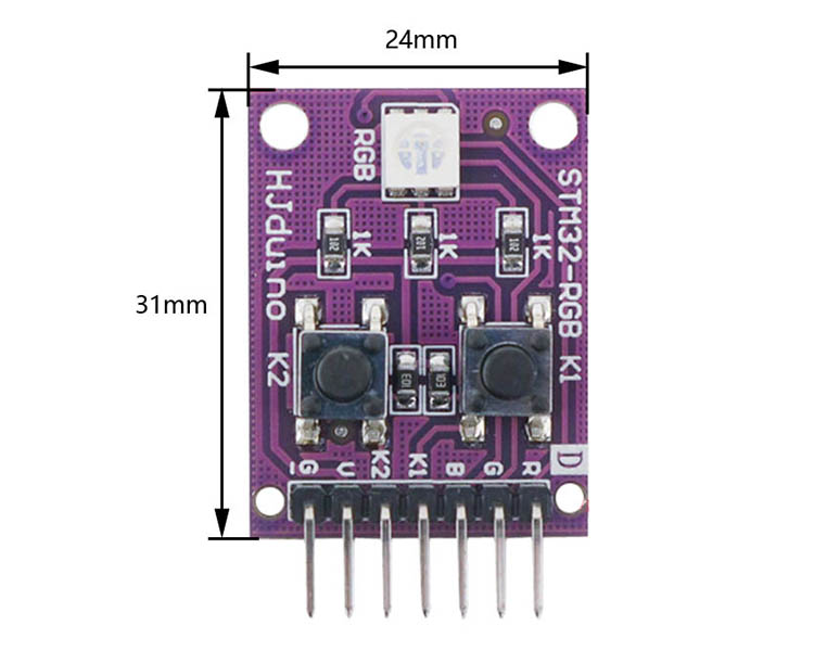 RGB LED Driver Module 2Bit Button Controller PWM Programmable LED Lamp - LED Module - Arduino ...